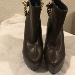Shoes | Brand New Chocolate Heels With Adjustable Chain | Poshmark